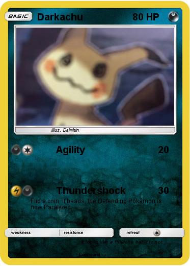 Pokémon Darkachu 51 51 - Agility - My Pokemon Card
