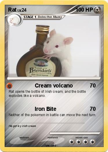Pokémon Rat 212 212 - Cream volcano - My Pokemon Card