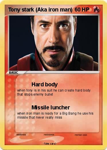 Pokémon Tony stark Aka iron man 2 2 - Hard body - My Pokemon Card
