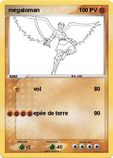 Pokémon megaloman - vol - Ma carte Pokémon