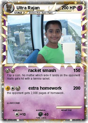 Pokémon Ultra Rajan - racket smash - My Pokemon Card