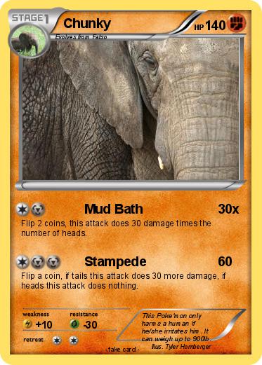 Pokémon Chunky 42 42 - Mud Bath - My Pokemon Card