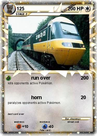 Pokémon 125 4 4 - run over - My Pokemon Card