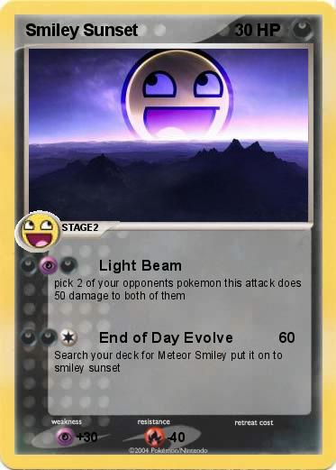 Pokémon Smiley Sunset - Light Beam - My Pokemon Card