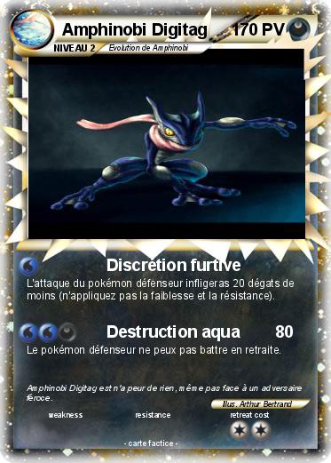 Pokémon Amphinobi Digitag - Discrétion furtive - Ma carte Pokémon