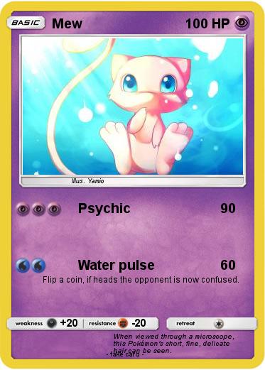 Pokémon Mew 8457 8457 - Psychic - My Pokemon Card