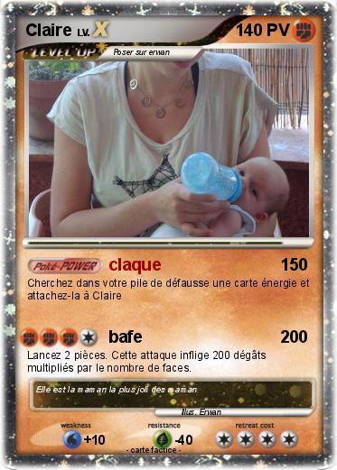 Pokémon Claire 135 135 - claque - Ma carte Pokémon