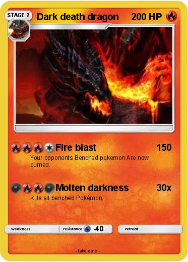 Pokémon Dark death dragon - Fire blast - My Pokemon Card