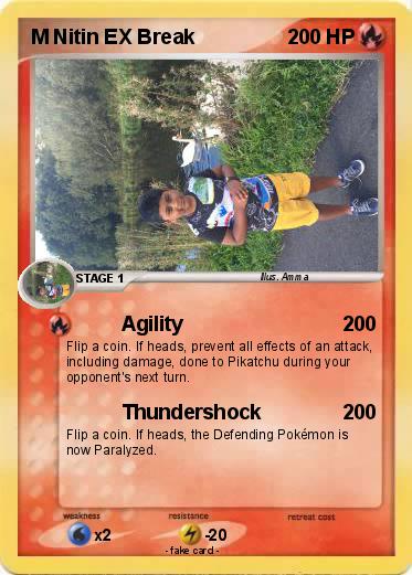 Pokémon M Nitin EX Break - Agility - My Pokemon Card