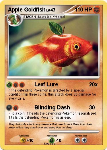 Pokémon Apple Goldfish - Leaf Lure - My Pokemon Card