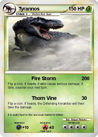 Pokémon Tyrannos 1 1 - Fire Storm - My Pokemon Card