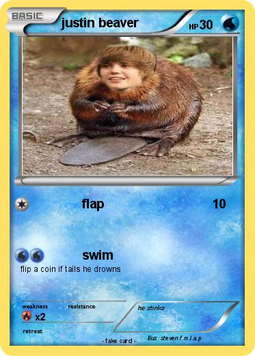 Pokémon justin beaver 553 553 - flap - My Pokemon Card