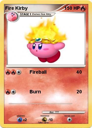 Pokémon Fire Kirby 252 252 - Fireball - My Pokemon Card