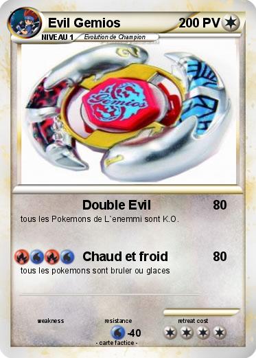 Pokémon Evil Gemios 30 30 - Double Evil - Ma carte Pokémon
