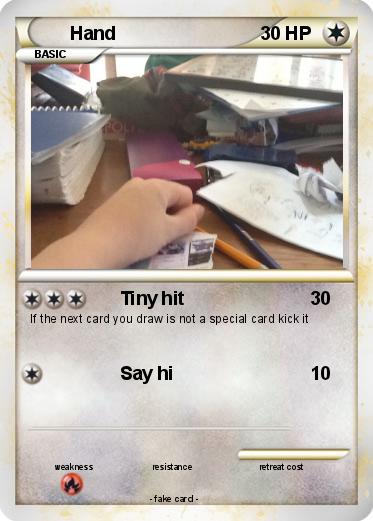 Pokémon Hand 105 105 - Tiny hit - My Pokemon Card