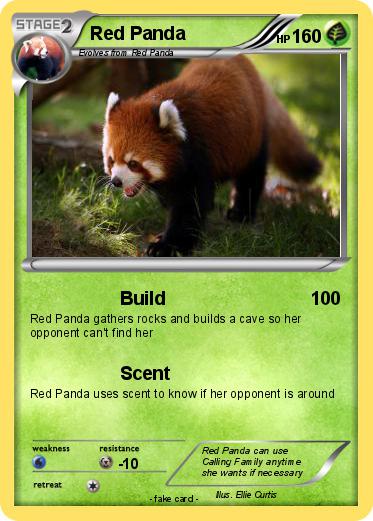 Pokémon Red Panda 84 84 - Build - My Pokemon Card