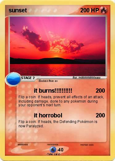 Pokémon sunset 149 149 - it burns!!!!!!!!!! - My Pokemon Card