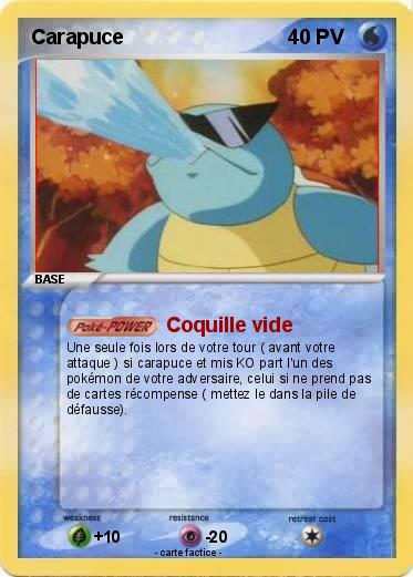Pokémon Carapuce 135 135 - Coquille vide - Ma carte Pokémon