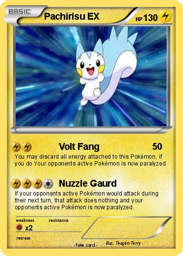 Pokémon Pachirisu EX 4 4 - Volt Fang - My Pokemon Card