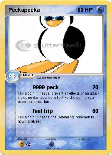Pokémon Peckapecka - 9999 peck - My Pokemon Card