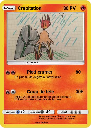 Pokémon Crepitation 1 1 - Pied cramer - Ma carte Pokémon