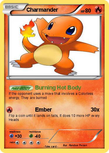 Pokémon Charmander 1771 1771 - Burning Hot Body - My Pokemon Card