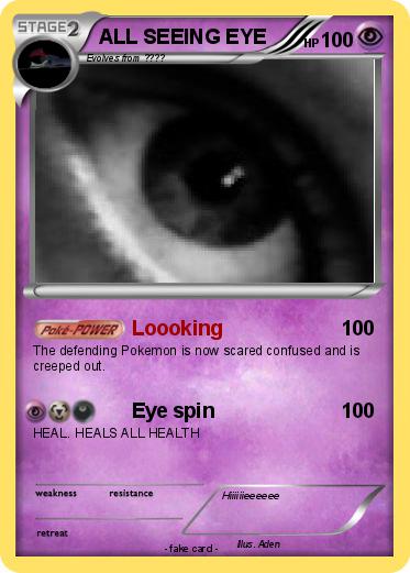 Pokémon ALL SEEING EYE 13 13 - Loooking - My Pokemon Card
