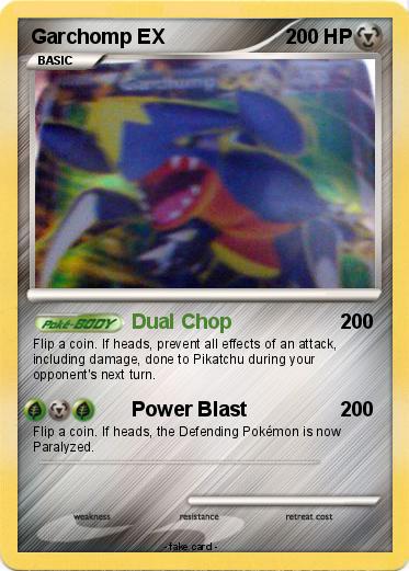 Pokémon Garchomp EX 21 21 - Dual Chop - My Pokemon Card