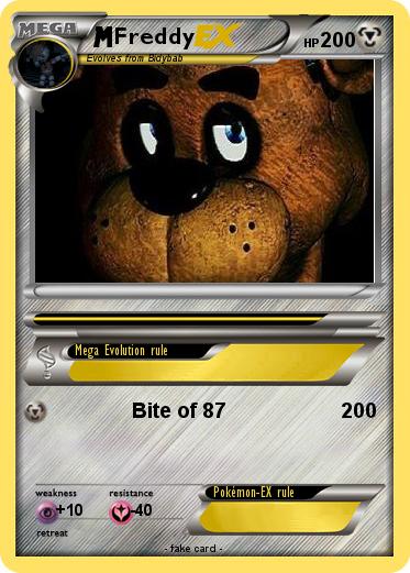 Pokémon Freddy 3476 3476 - Bite of 87 - My Pokemon Card