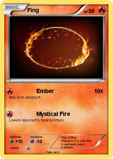 Pokémon Fing 5 5 - Ember - My Pokemon Card