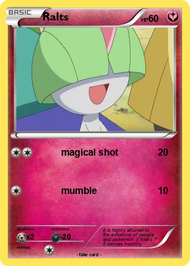 Pokémon Ralts 150 150 - magical shot - My Pokemon Card
