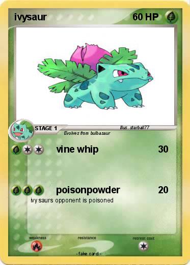 Pokémon ivysaur 493 493 - vine whip - My Pokemon Card