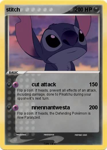 Pokémon stitch 347 347 - cut attack - My Pokemon Card