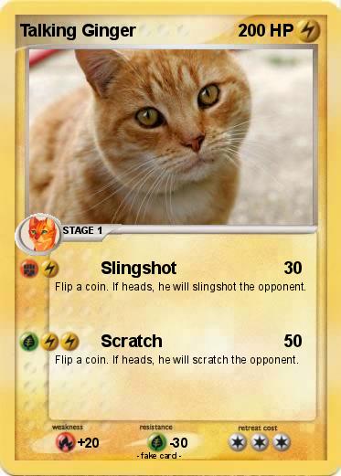 Pokémon Talking Ginger 3 3 - Slingshot - My Pokemon Card