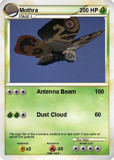 Pokémon Mothra 313 313 - Antenna Beam - My Pokemon Card