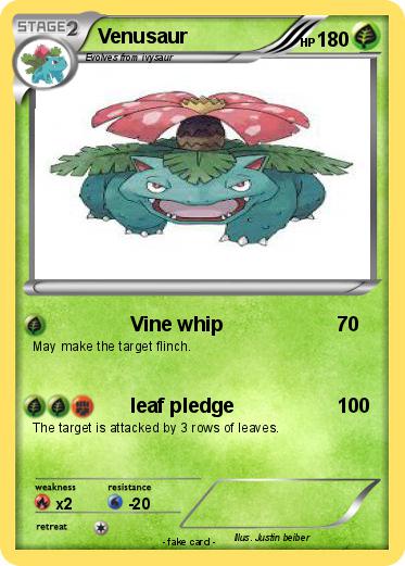 Pokémon Venusaur 686 686 - Vine whip - My Pokemon Card