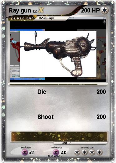 Pokémon Ray gun 111 111 - Die - My Pokemon Card