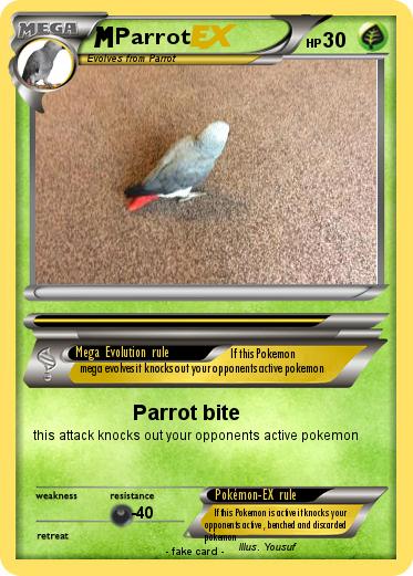 Pokémon Parrot 47 47 - Parrot bite - My Pokemon Card