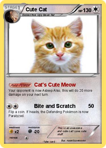Pokémon Cute Cat 158 158 - Cat's Cute Meow - My Pokemon Card