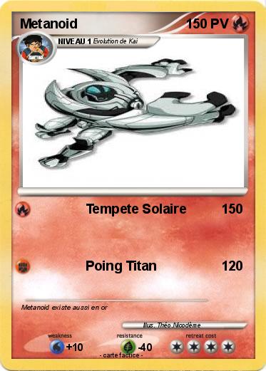 Pokémon Metanoid 26 26 - Tempete Solaire - Ma carte Pokémon