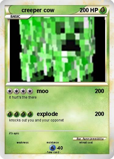 Pokémon creeper cow - moo - My Pokemon Card