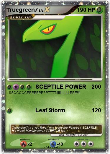 Pokémon Truegreen7 - SCEPTILE POWER - My Pokemon Card