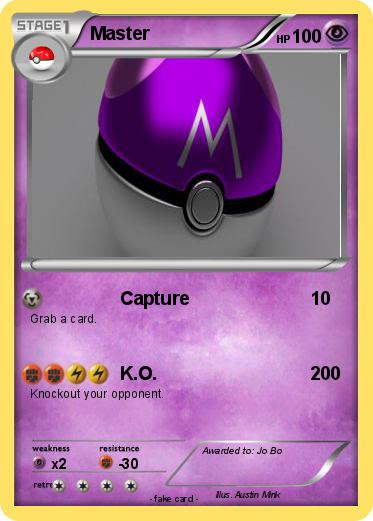 Pokémon Master 4328 4328 - Capture - My Pokemon Card