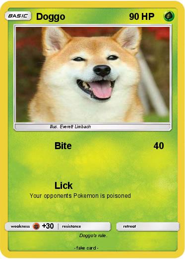 Pokémon Doggo 187 187 - Bite - My Pokemon Card