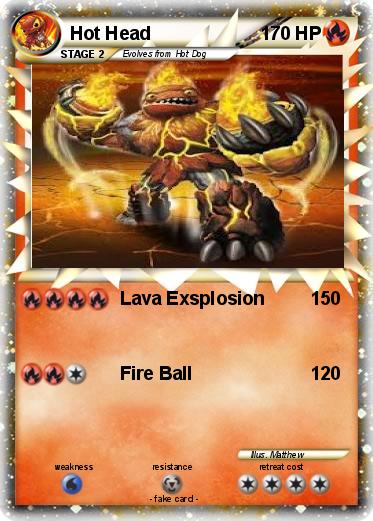 Pokémon Hot Head 27 27 - Lava Exsplosion - My Pokemon Card