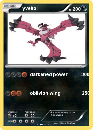 Pokémon yveltol 2 2 - darkened power 300 - My Pokemon Card