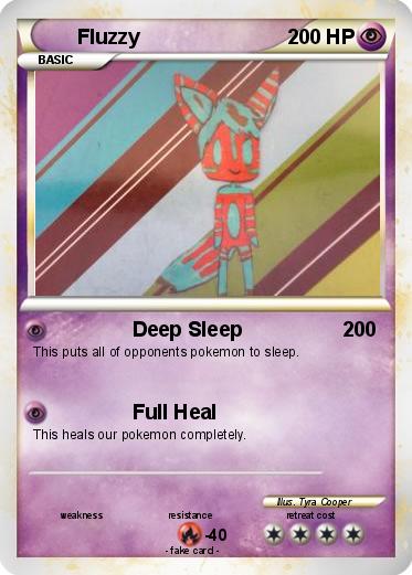 Pokémon Fluzzy 1 1 - Deep Sleep - My Pokemon Card
