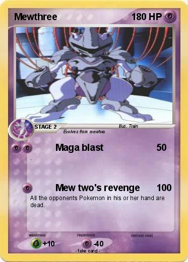 Pokémon Mewthree 681 681 - Maga blast - My Pokemon Card