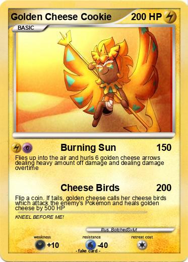 Pokémon Golden Cheese Cookie - Burning Sun - My Pokemon Card