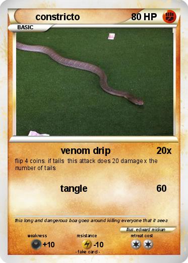 Pokémon constricto - venom drip - My Pokemon Card